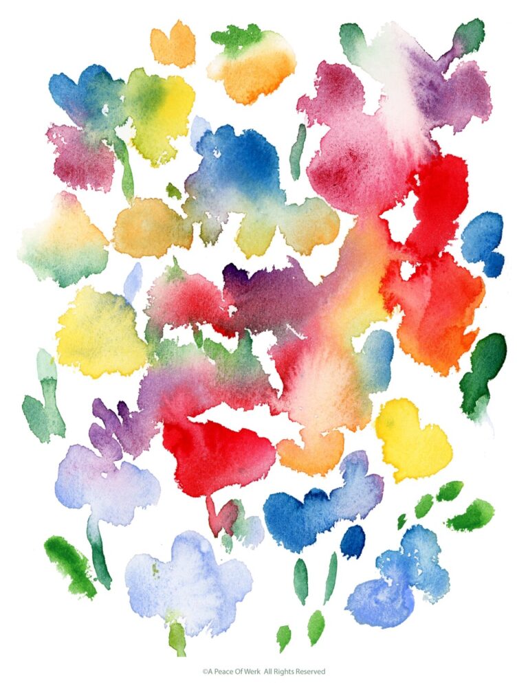 6 Free Reverse Coloring Printables: A Peace of Werk