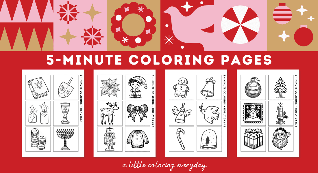 Discover Joy in the Small Things: Free Mini Coloring Pages A Peace of ...